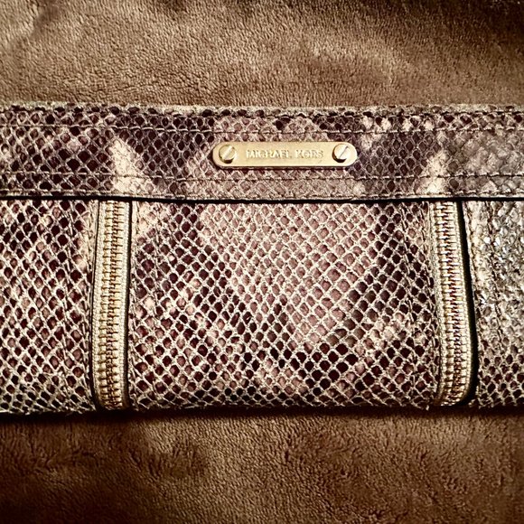 Michael Kors Collection | Bags | Michael Kors Snakeskin Wallet | Poshmark